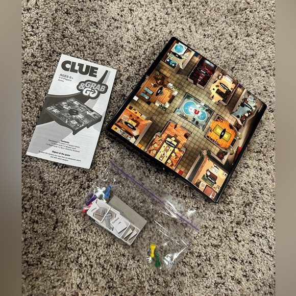 Toys | Clue Grab Go Board Game | Poshmark